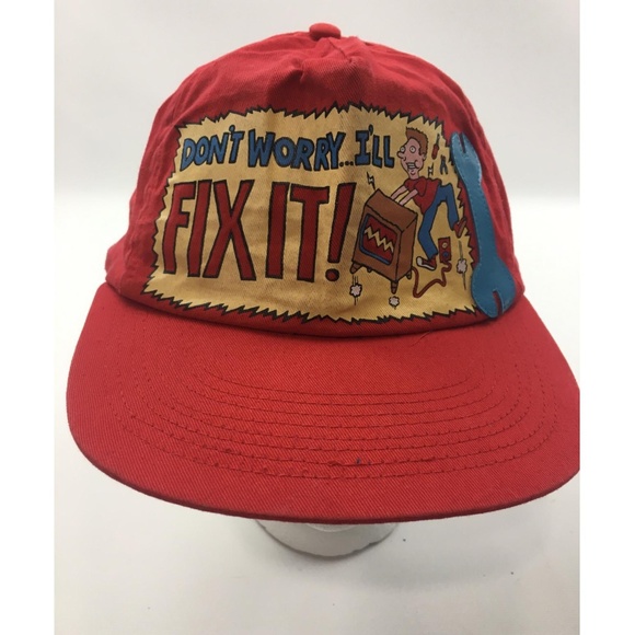 Vintage | Accessories | Vintage Dont Worryill Fix It Novelty Hat | Poshmark